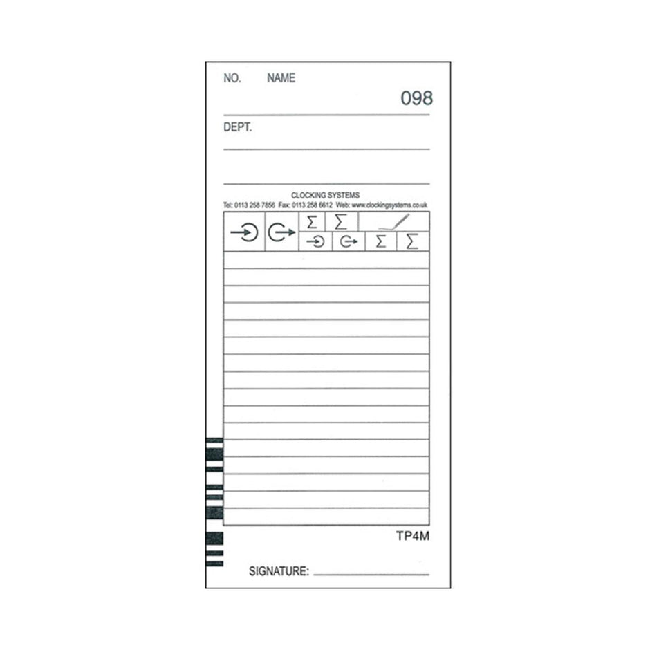 Clocking Cards – Clocking Systems