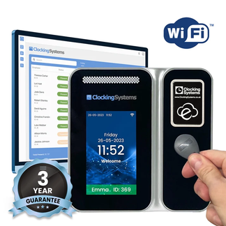 RFID Proximity Card or Keyfob Clocking in Machine + FREE Cloud Softwar ...